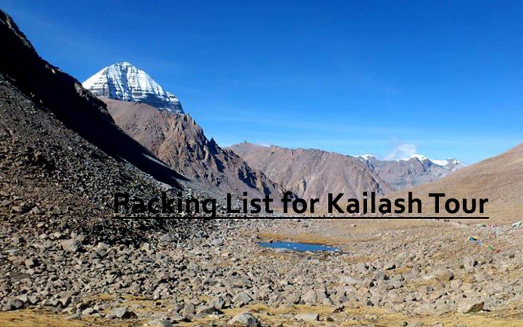 Packing List for Kailash Tour